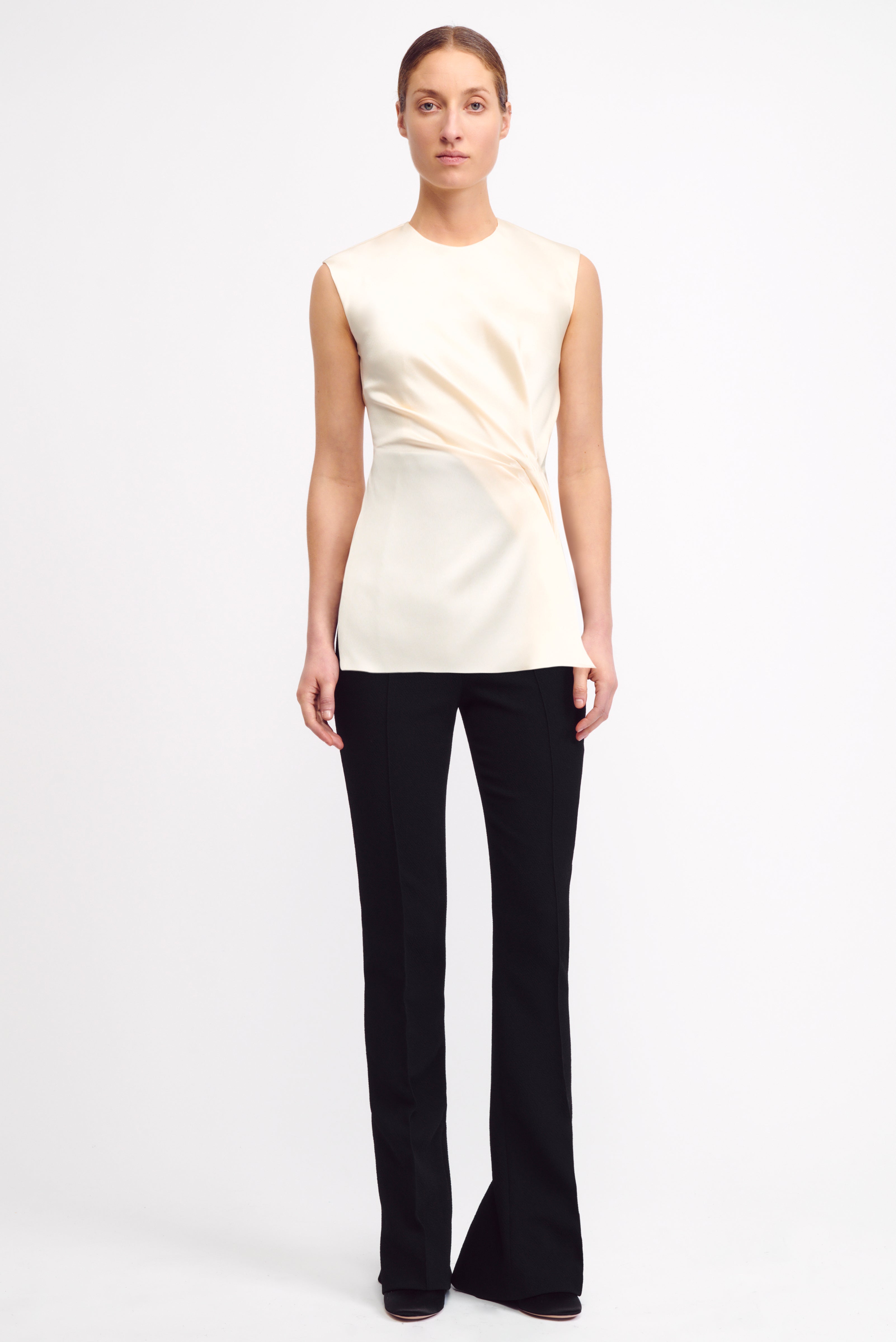 Azam Ivory Satin Top | Emilia Wickstead
