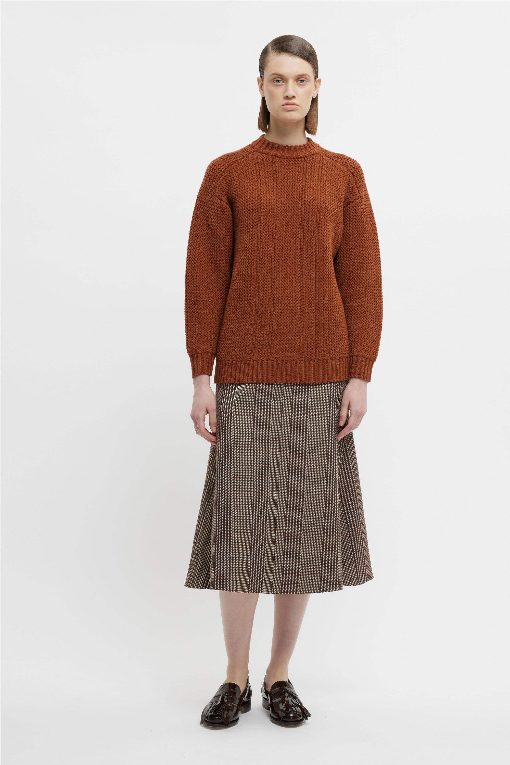 Combey Knit In Caramel Cashfeel | Emilia Wickstead