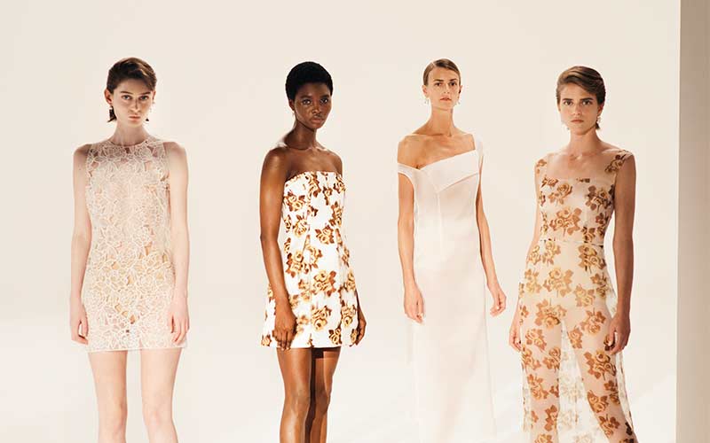 Kyle Dress | Asymmetric One Should Yellow & Black Floral Printed Dress ...