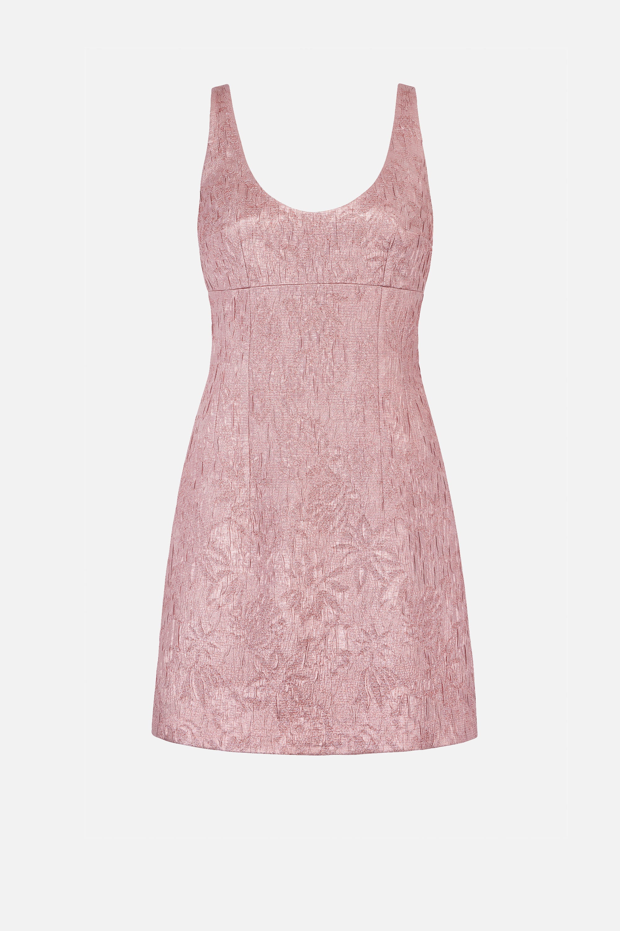 Einna Dress In Pink Metallic Cloque | Emilia Wickstead